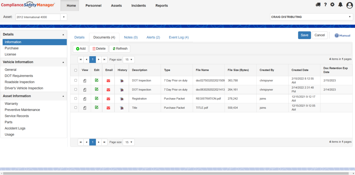 Asset Management Software | Compliance Safety Manager